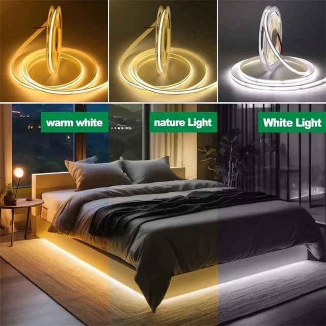 PIR MOTION SENSOR LED Strip Battery Wireless Light Stairs Cabinet ...
