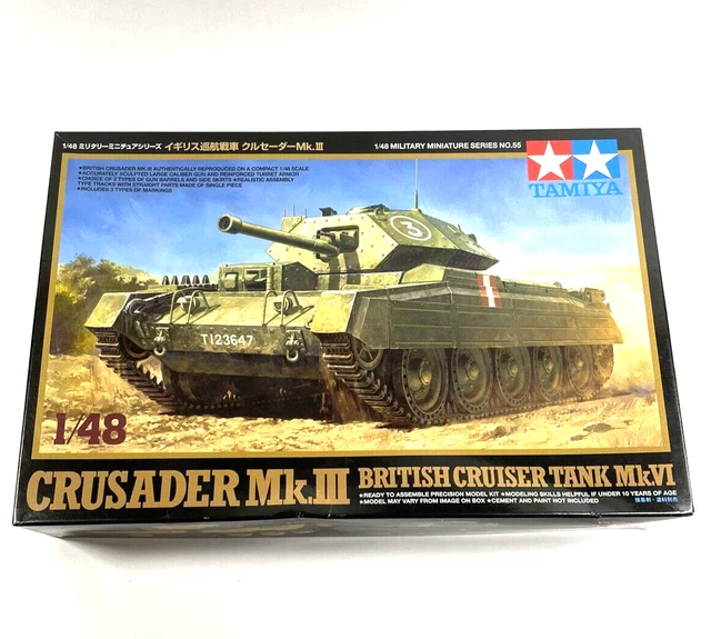 TAMIYA 1:48 CRUSADER Mk.III British Cruiser Tank Mk.VI NEW PARTS SEALED ...