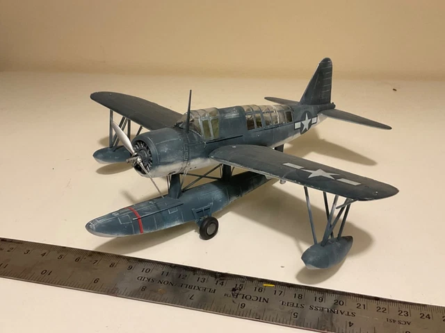 PRO BUILT MADE US floatplane 1:48 SCALE MODEL PLANE AIRCRAFT WW2 £85.00 ...