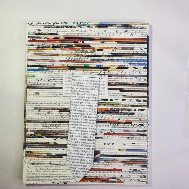 PHOTO FRAME MADE From Recycled Magazine Roll Paper Lightweight 9x14cm ...