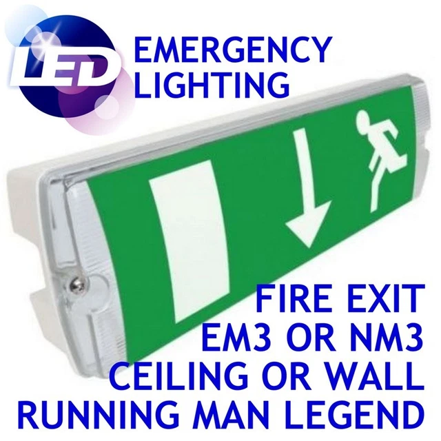 NEW LED EMERGENCY Light Bulkhead Ip65 Switched 3Hr Maintained / Non ...