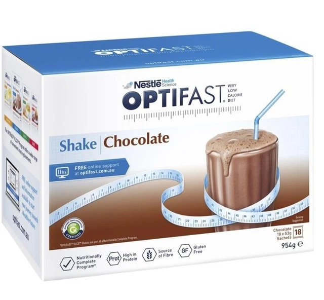 OPTIFAST VLCD SHAKE Chocolate 18 x 53g ozhealthexperts $79.99 - PicClick AU