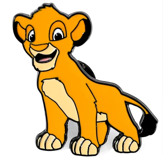 DISNEY'S THE LION King Simba Looking Happy Smiling Cute Pin Badge £6.99 ...
