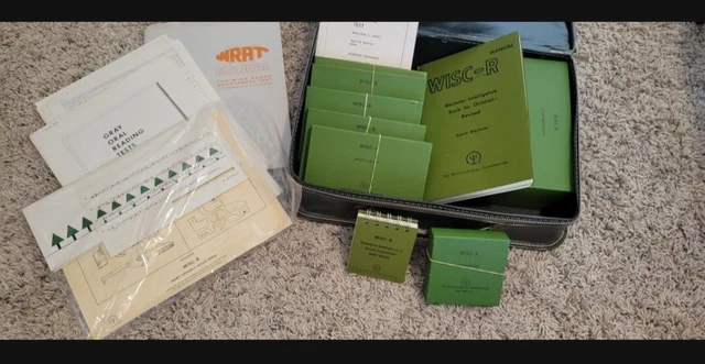 1974 WISC-R WECHSLER Intelligence Scale For Children With Case, IQ Test ...