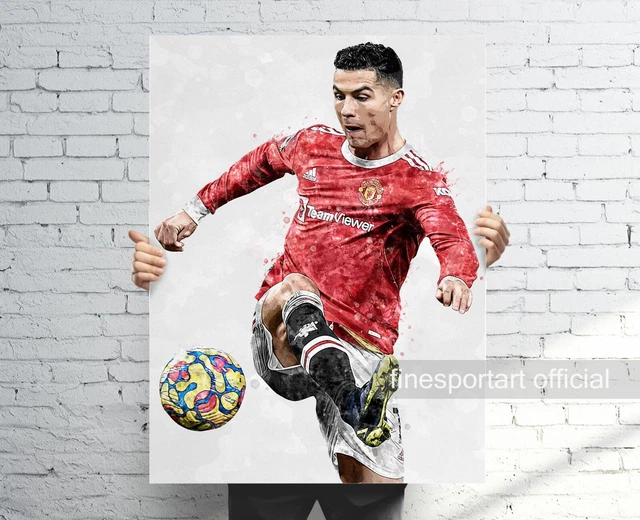 Cristiano Ronaldo Manchester United Canvas FOR SALE! - PicClick UK