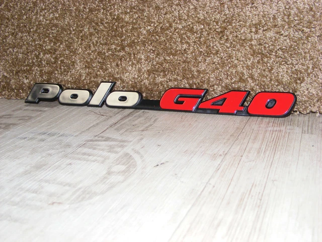 ORIGINAL EMBLEM LETTERING rear emblem VW Polo G40 type86c coupe STH ...