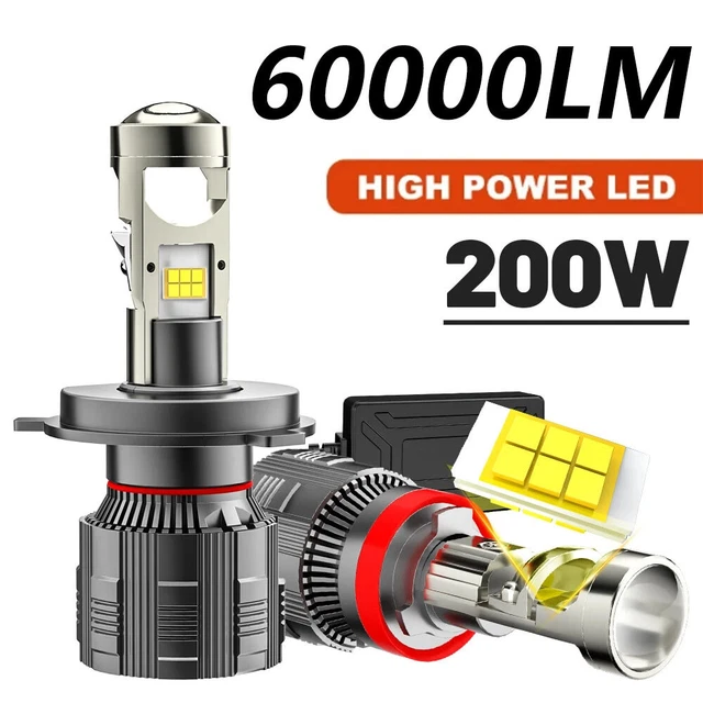 H4 H7 H11 9005 9006 LED Projector Lens High/Low Beam led Headlight Bulbs 6000K EUR 40,18 ...