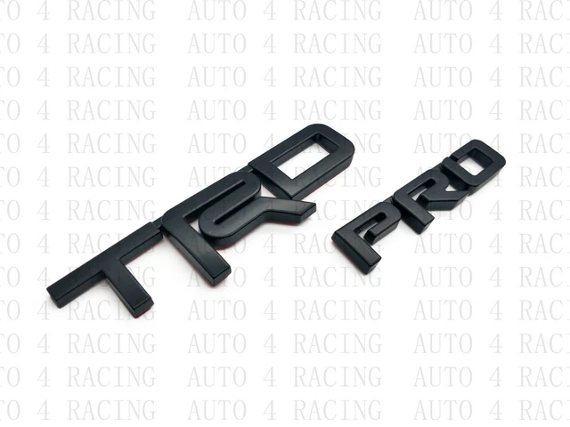 TRD PRO EMBLEM for 4Runner Cruiser Tundra Tacoma Black Metal PT41300150 ...