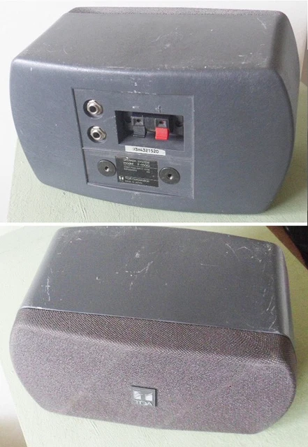 TOA SPEAKERS X 2, F-150G. Bass reflex type. 8 ohms, continuous ...