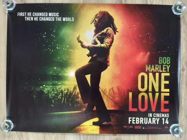 BOB MARLEY: ONE Love original movie 2024 poster UK quad £25.95 ...