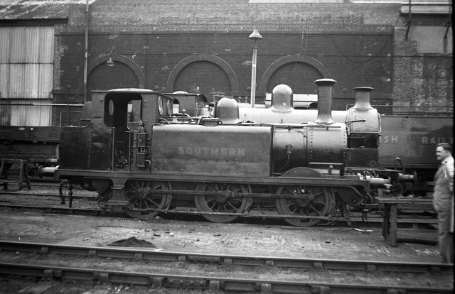 SR SOUTHERN RAILWAYS Steam Locomotive Original Photo Nagative 6x9 ref ...