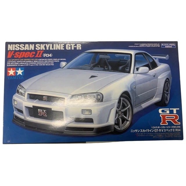 TAMIYA 24258 1/24 Nissan Skyline GT-R R34 V.spec II Plastic Model Kit TAM24258 EUR 38,97 ...