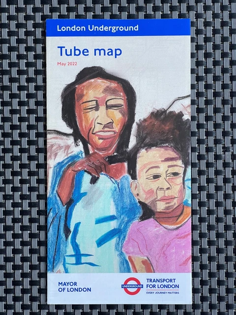 LONDON UNDERGROUND TUBE map - May 2022 edition, with opening of ...