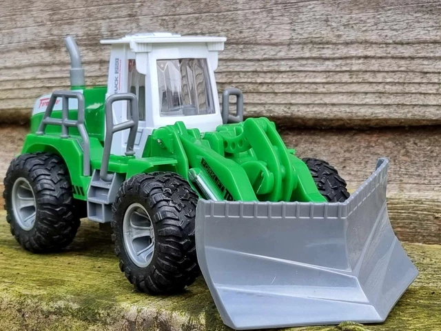 RADIO CONTROL FARM Tractor Digger JCB Deere Kid Toy Bulldozer Model ...