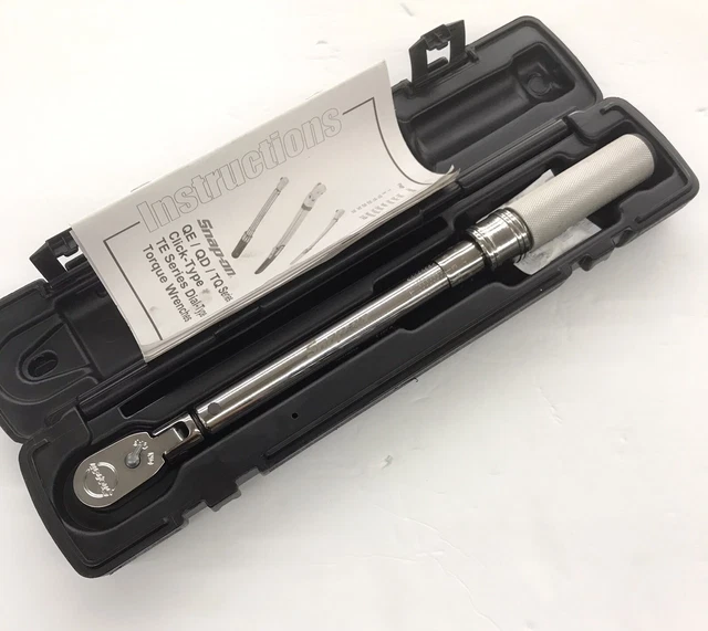 SNAP-ON 3/8& SAE Adjustable Click-Type Flex-Head Torque Wrench ...