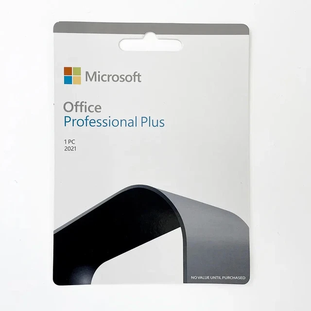 MICROSOFT OFFICE PROFESSIONAL Plus 2021 Key Card - Physical Product £54 ...