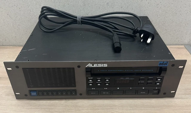 ALESIS ADAT MULTITRACCIA S-VHS registratore a nastro 8 tracce e cavo di ...