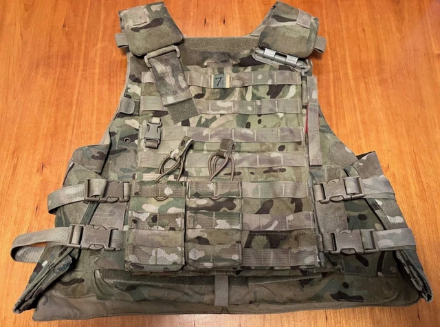 BRITISH ARMY VIRTUS Scalable Vest Mtp Body Armour Vest Size Medium Used ...
