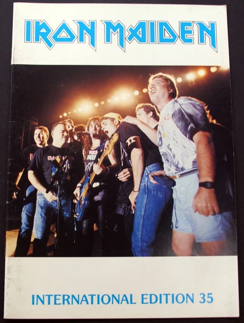 IRON MAIDEN BRUCE Dickinson Magazine Original Vintage Fan Club Issue 35 ...