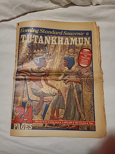 EVENING STANDARD SOUVENIR The Tutankhamun Exhibition Pull Out 6th May 1972 £5.99 - PicClick UK