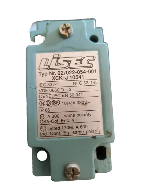 TELEMECANIQUE XCK-J10541 LISEC INTERRUPTOR FINAL DE CARRERA EUR 25,00 ...