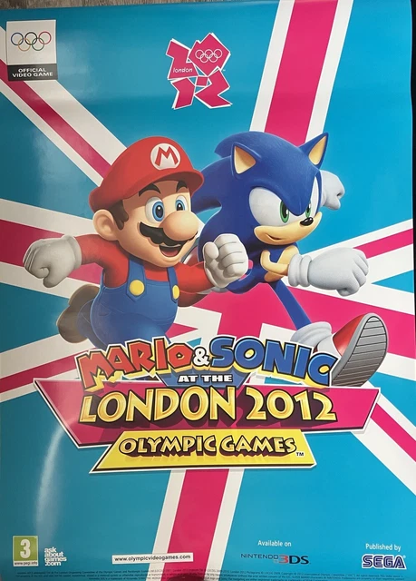 MARIO AND SONIC at the London 2012 Olympic Games A2 Promotional Poster ...