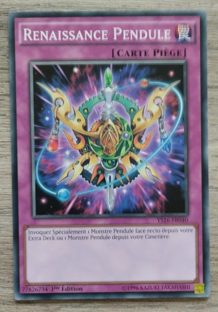 CARTE YU-GI-OH - Renaissance Pendule YS16-FR040 1ère Edition 1996 EUR 1,35 - PicClick FR