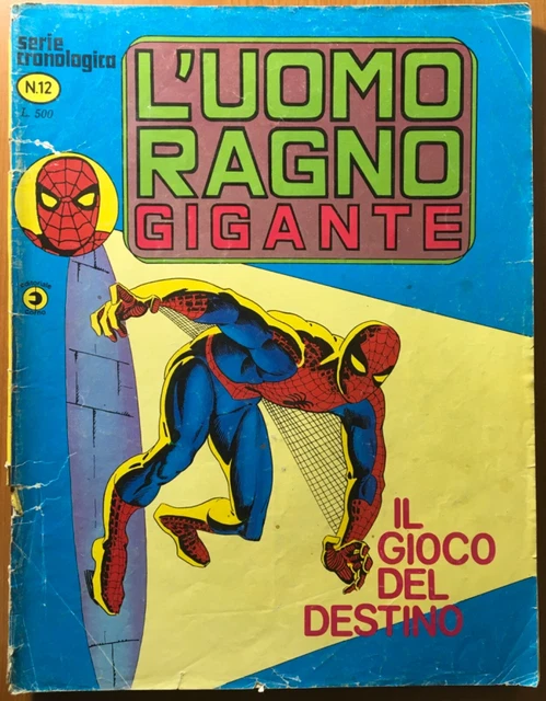 UOMO RAGNO GIGANTE 12 Serie Cronologica Destino 1977 Editoriale Corno ...