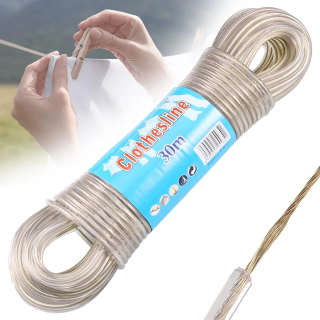 30M OUTDOOR LAUNDRY Wire Outdoor Laundry Wire... £18.69 - PicClick UK
