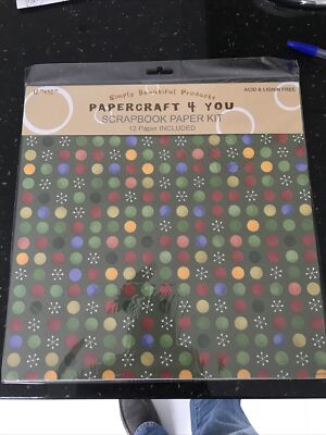 PAPERCRAFT SCRAPBOOK PAPER Kit - 12 Sheets Of 12 By 12 - 2 Packs ...