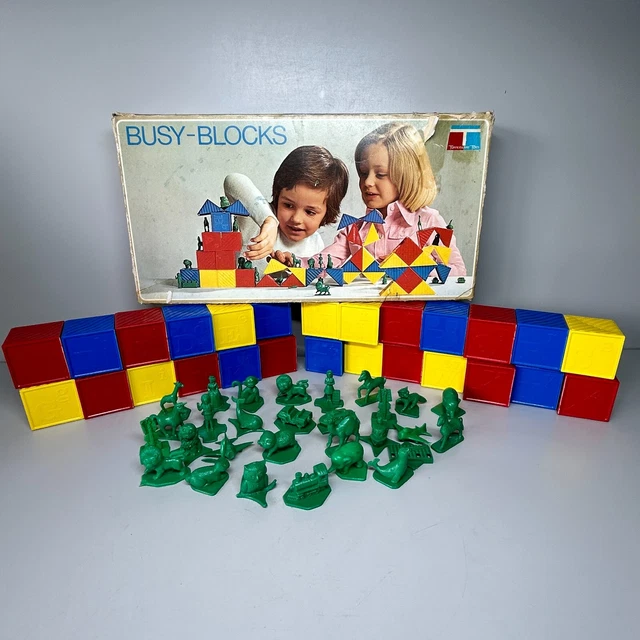 VINTAGE TUPPERWARE BUSY-BLOCKS Toy BOXED 1973 Made in Great Britain £24 ...