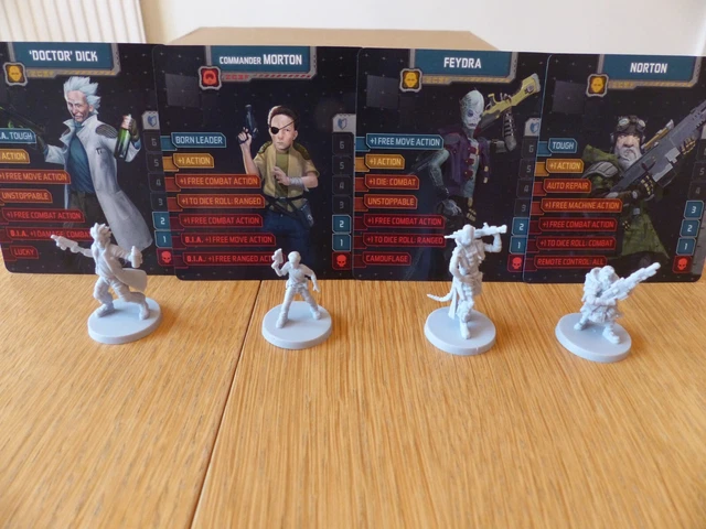 ZOMBICIDE INVADER: DOCTOR Dick, Commander Morton, Feydra, Norton ...