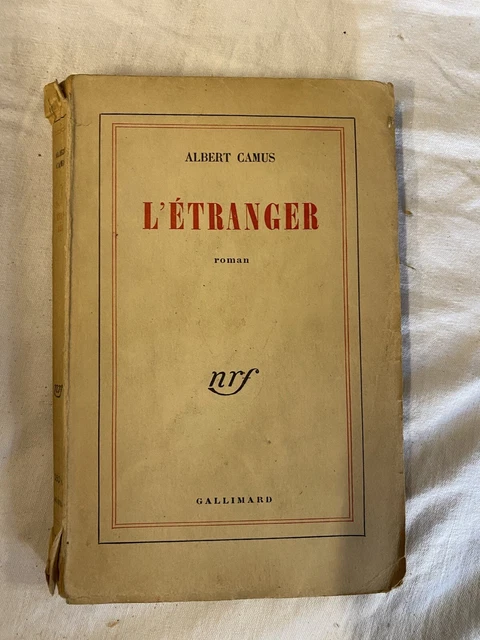 ALBERT CAMUS LÉTRANGER roman 1951 EUR 18,83 - PicClick FR