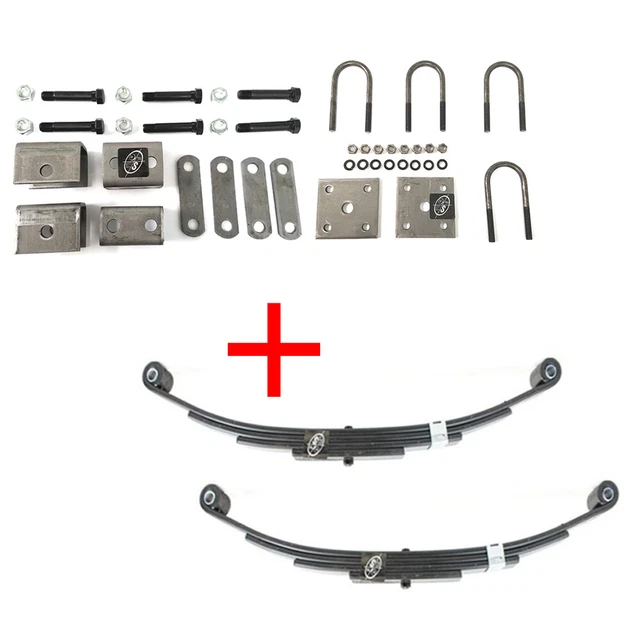 HEAVY DUTY 3500 lbs Trailer Axle Suspension Kit Leaf spring, Hanger & U ...