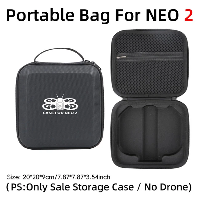 FOR DJI NEO 2 Drone Body Storage Case PU Portable Handheld Protective ...