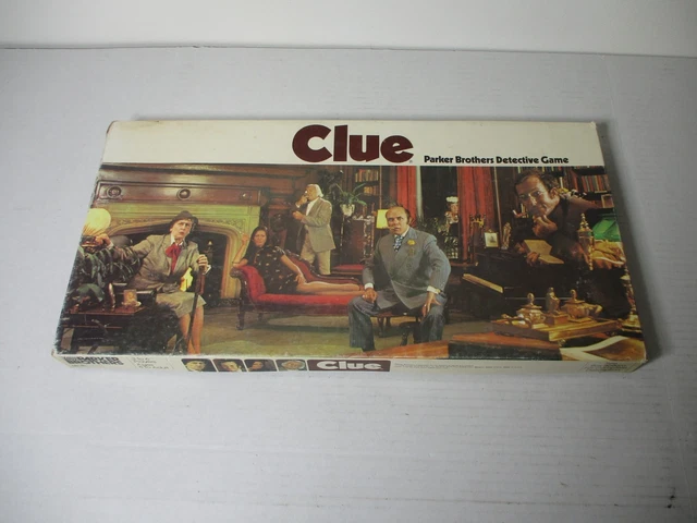 VINTAGE 1972 CLUE Board Game Parker Brothers. 100% COMPLETE NO. 45 £16. ...