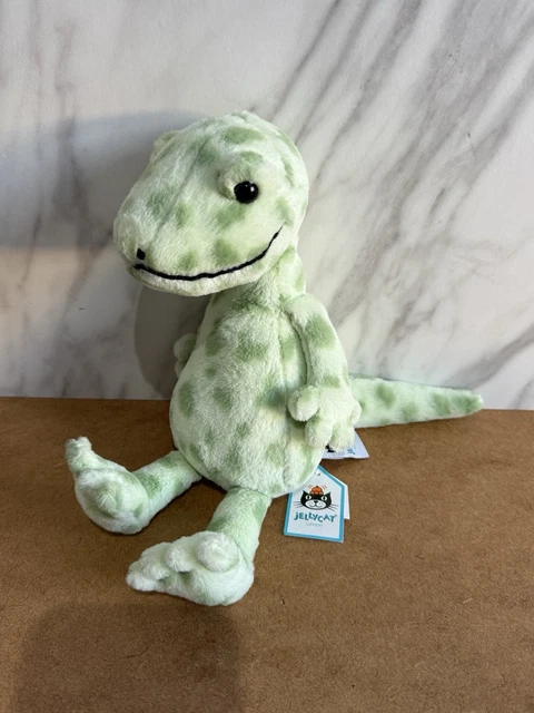JELLYCAT GUNNER GECKO - Green Spotty Lizard Plush - Gecko Plush - BNWT ...