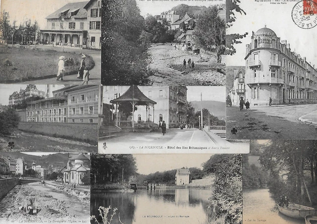 LOT DE 10 cartes postales anciennes de la ville de La Bourboule (63 ...