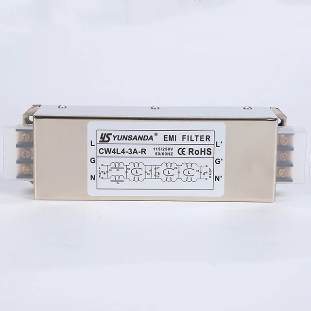 POWER FILTER YUNSANDA single-phase four stage AC power filter CW4L4-3A ...