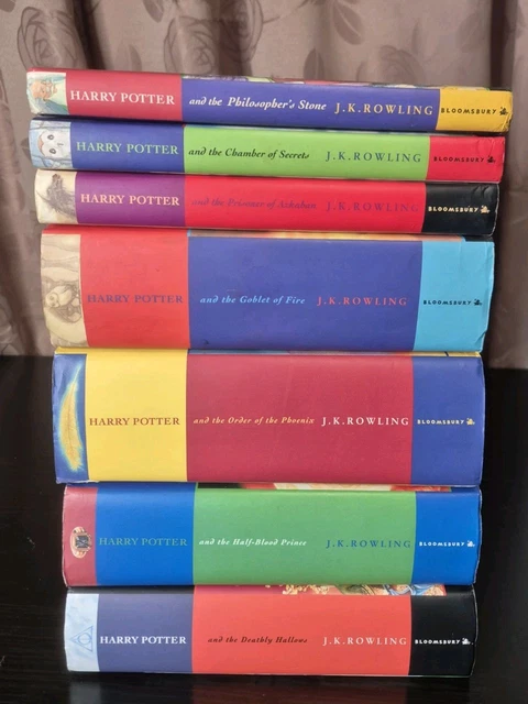 HARRY POTTER COMPLETE Set of 7 Hardback Bloomsbury Edition Books First Edition £136.05 - PicClick UK