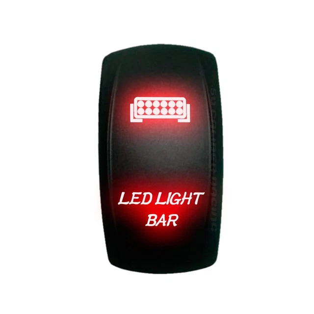 ILLUMINATED ROCKER SWITCH LED Light Bar UTV RZR TURBO Maverick X3 ...