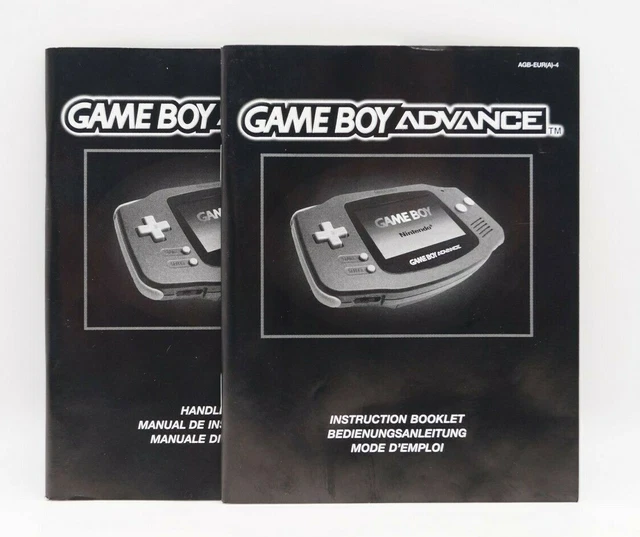 NINTENDO GAMEBOY ADVANCE Bedienungsanleitung Instruction Booklet EUR 16 ...