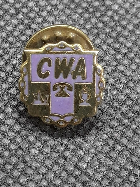 VINTAGE CWA COMMUNICATION WORKERS OF AMERICAN Lapel Pin $12.00 - PicClick