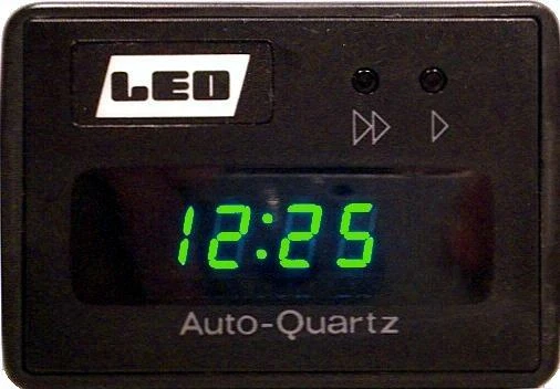 12 VOLT DIGITAL Clock, 12 Hour Green Display, Surface Or Flush Mounting ...