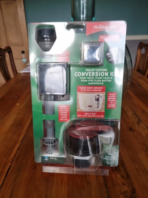 FLUIDMASTER TOILET CISTERN Conversion Kit Float Valve Adjust A Flush ...