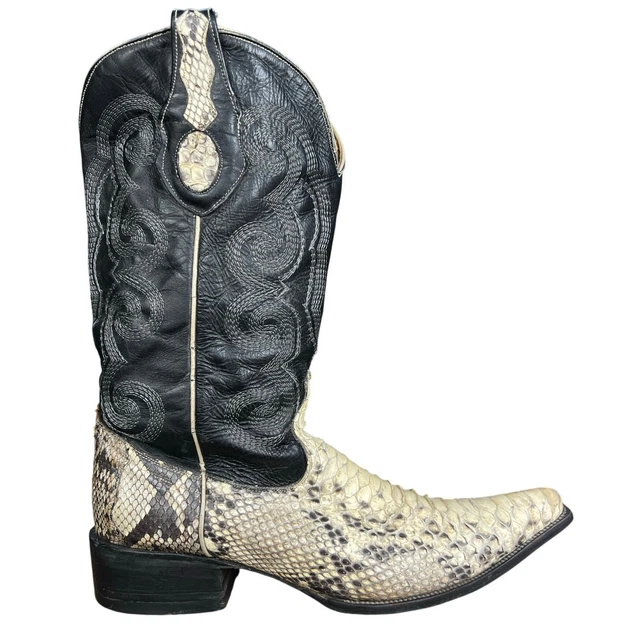 VINTAGE MEN’S JHONN Whaynee Python Western Cowboy Boot Size US 9.5 £158 ...