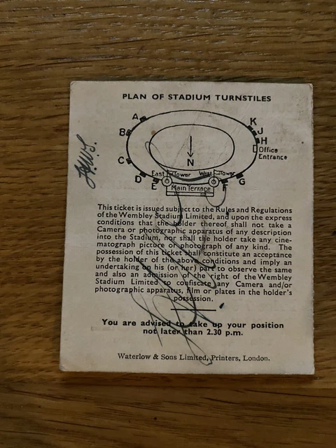 1949 ORIGINAL FA Cup Final Ticket Wolves V Leicester Vgc £46.99 ...
