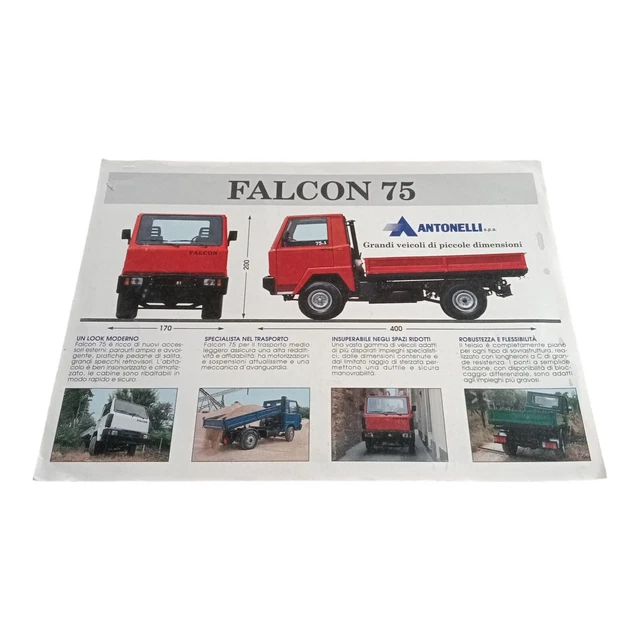DEPLIANT PUBBLICITARIO CARATTERISTICHE Falcon 75 Antonelli EUR 8,00 ...