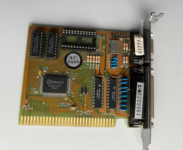 HERCULES 8-BIT ISA Grafikkarte, monochrom, Winbond W86855AF EUR 44,00 ...