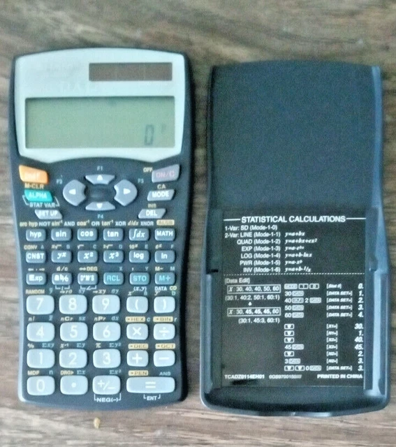 VINTAGE SHARP EL-546W Advanced D.A.L Twin Power Solar Scientific Calculator $12.95 - PicClick CA